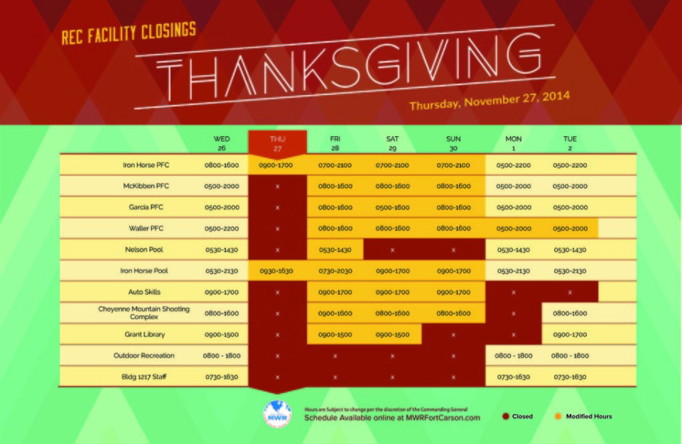 Turning spreadsheets into posters for Holiday Closings – Multimedia by ...
